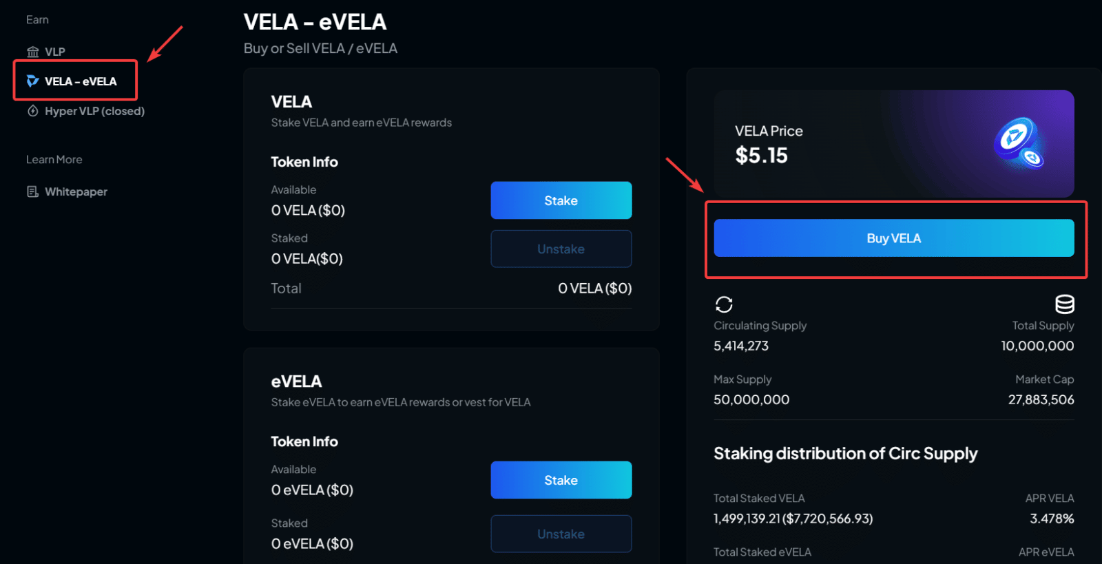 Airdrop crypto Vela Exchange - Comment y être éligible