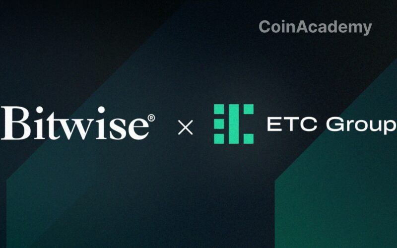 Bitwise annonce l'acquisition d'ETC,… - Coin Academy