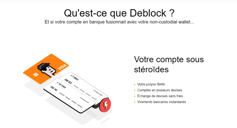 Deblock Avis 2025 : la meilleure fintech crypto