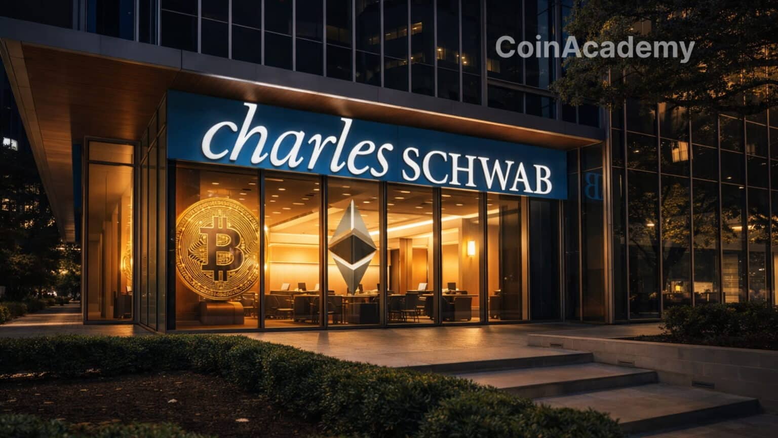 Schwab lance le trading crypto : 11 900 milliards $ d'actifs